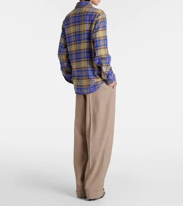 GOD'S TRUE CASHMERE Tartan Cashmere Shirt - Multicoloured