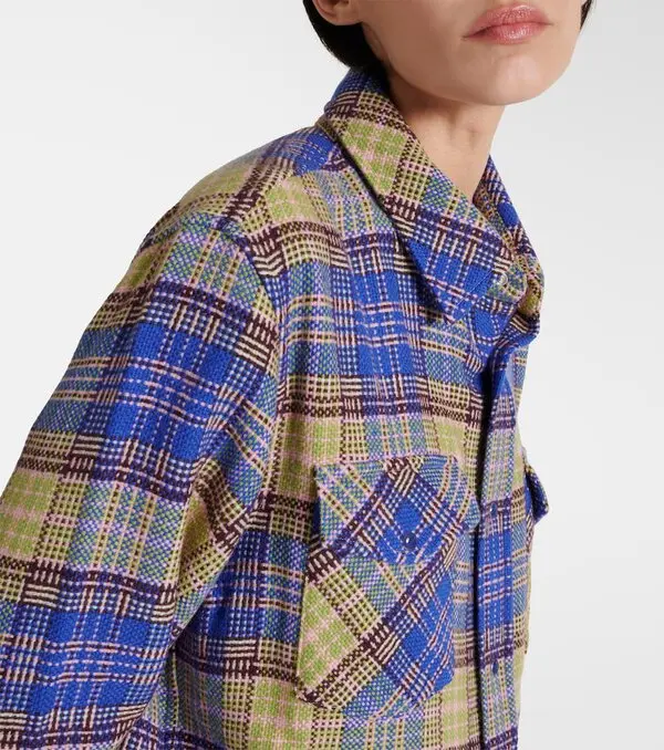 GOD'S TRUE CASHMERE Tartan Cashmere Shirt - Multicoloured