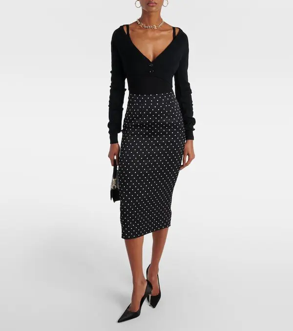 Dolce & Gabbana Cropped Virgin Wool Cardigan