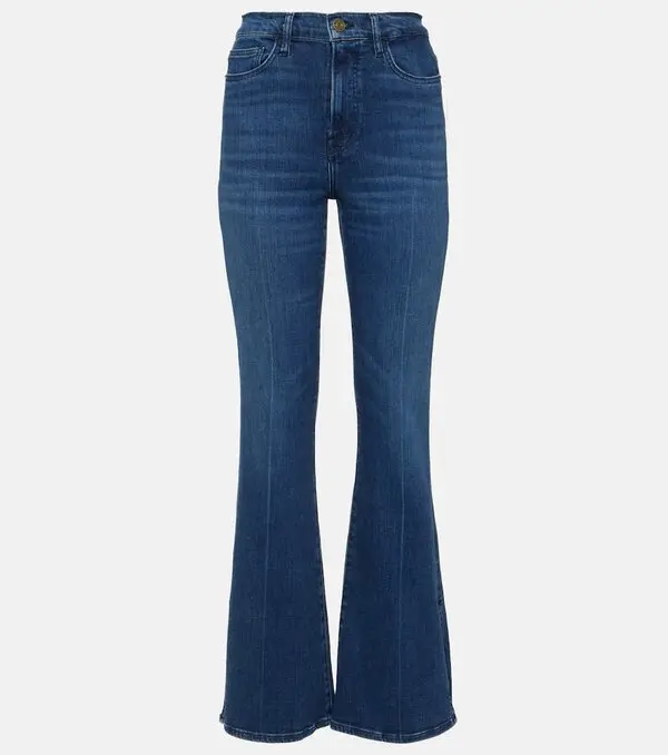 FRAME Le Easy Flare High-rise Jeans