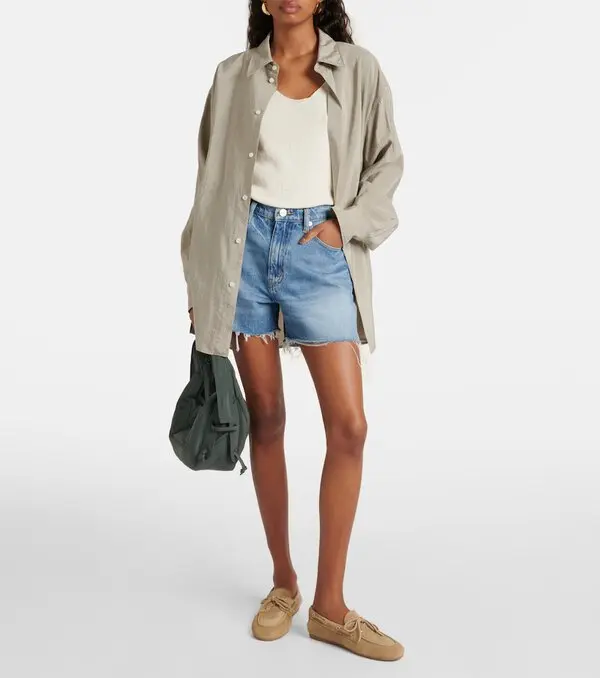 FRAME Vintage Denim Shorts - Blue