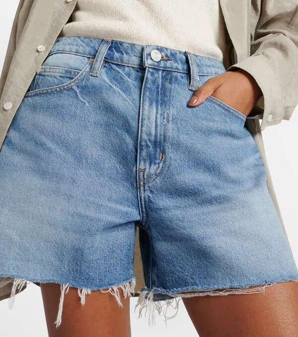 FRAME Vintage Denim Shorts - Blue