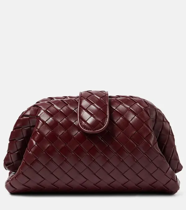 Bottega Veneta Lauren 1980 Intrecciato Clutch - Red