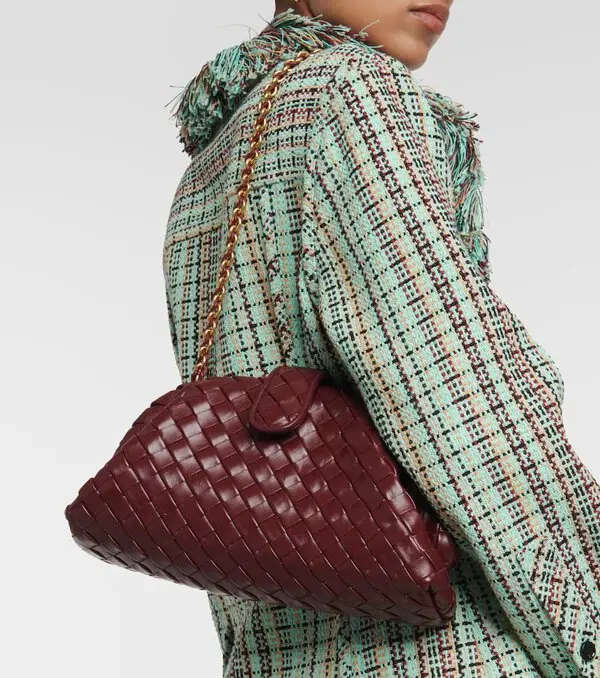 Bottega Veneta Lauren 1980 Intrecciato Clutch - Red