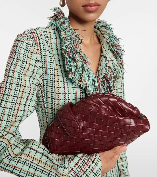 Bottega Veneta Lauren 1980 Intrecciato Clutch - Red
