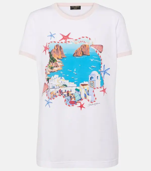 Dolce & Gabbana Capri Printed T-shirt