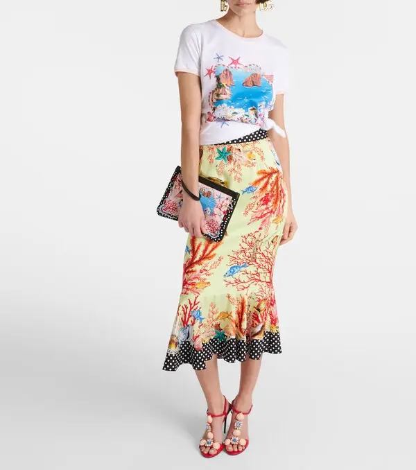 Dolce & Gabbana Capri Printed T-shirt