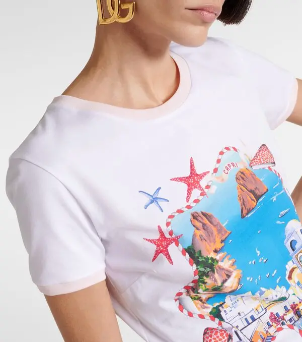 Dolce & Gabbana Capri Printed T-shirt