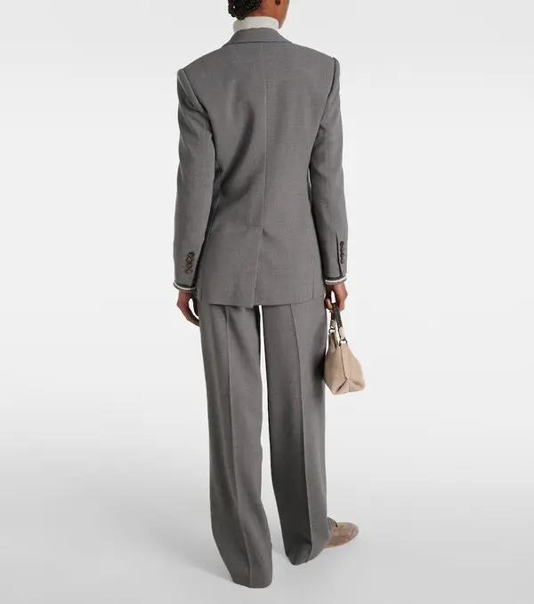 Brunello Cucinelli Wool Blazer - Grey