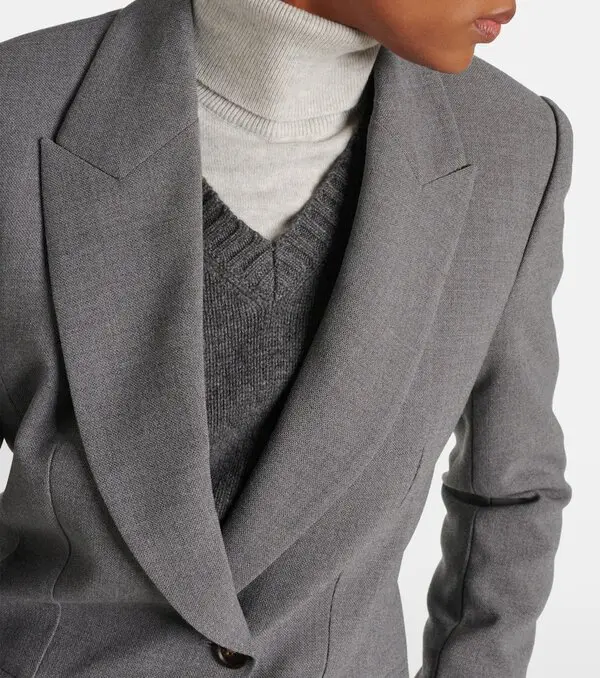 Brunello Cucinelli Wool Blazer - Grey