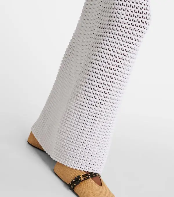 Alaïa Crochet Maxi Dress - White