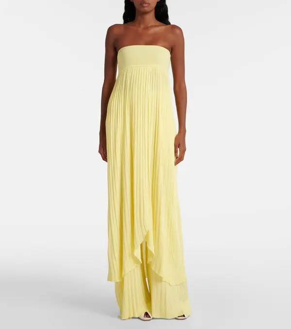 Alaïa Pleated High-rise Straight Pants