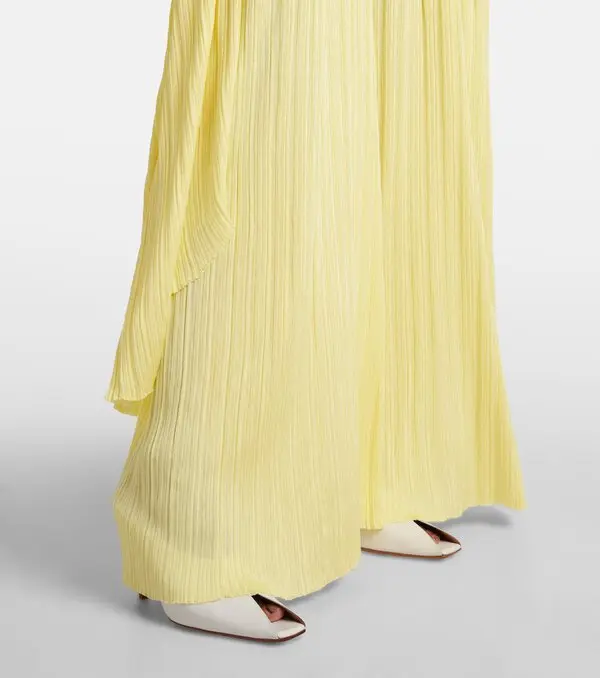 Alaïa Pleated High-rise Straight Pants