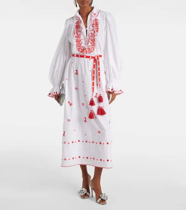 alemais hearts embroidered mini dress PLAY EMBROIDERED MINI DRESS main image 1