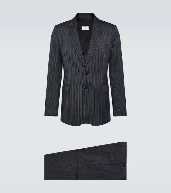 Dries Van Noten Pinstripe Cotton-blend Suit