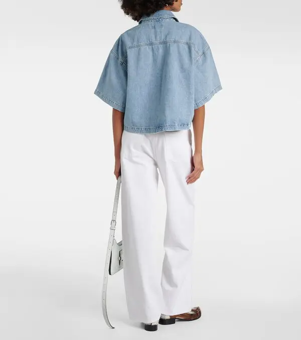 AGOLDE Rona Boxy Cropped Shirt