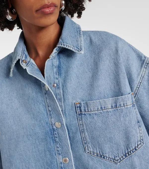 AGOLDE Rona Boxy Cropped Shirt