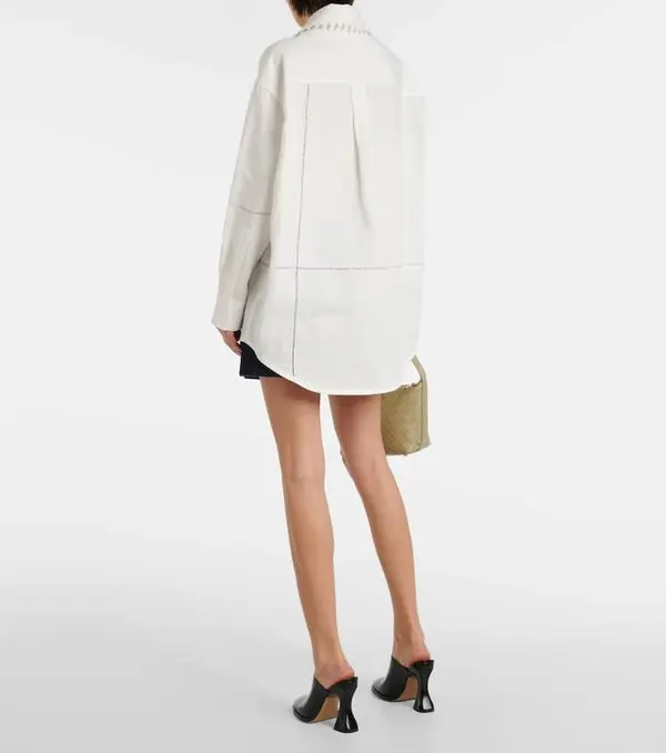 Bottega Veneta Oversized Linen Shirt