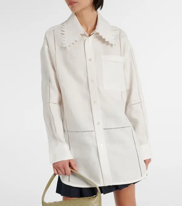 Bottega Veneta Oversized Linen Shirt
