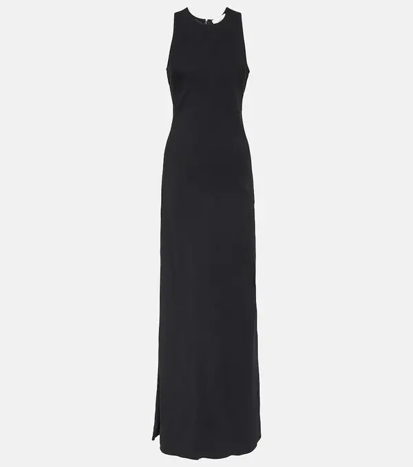 AMI Paris Jersey Maxi Dress - Black