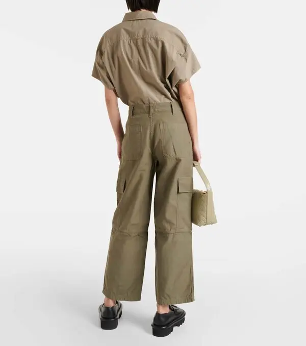 AGOLDE Jericho Cropped Cargo Pants - Green