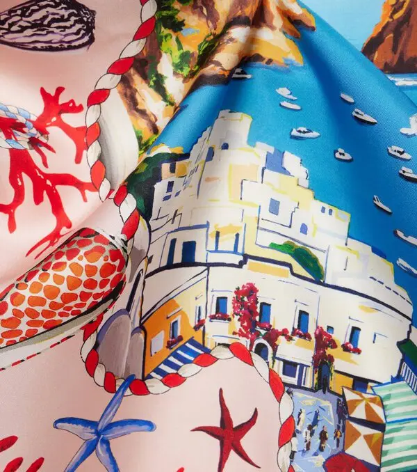 Dolce & Gabbana Capri Printed Silk Twill Scarf