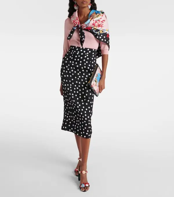 Dolce & Gabbana Capri Printed Silk Twill Scarf