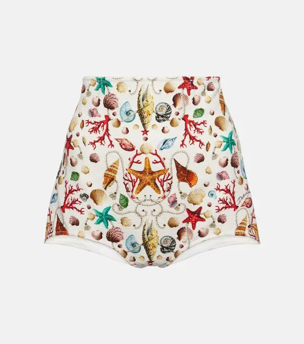 Dolce & Gabbana Capri Printed High-rise Shorts