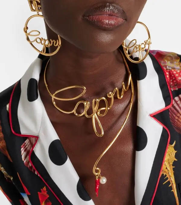Dolce & Gabbana Capri Embellished Necklace