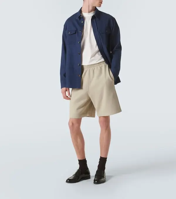 Burberry Cotton Jersey Shorts - Beige