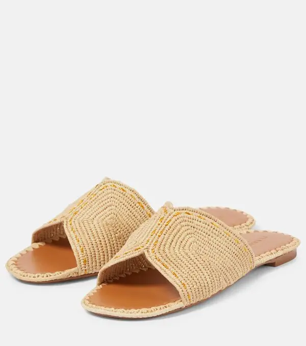 Clergerie Ineni Raffia Slides