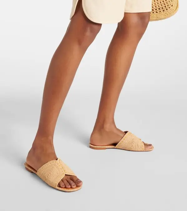 Clergerie Ineni Raffia Slides