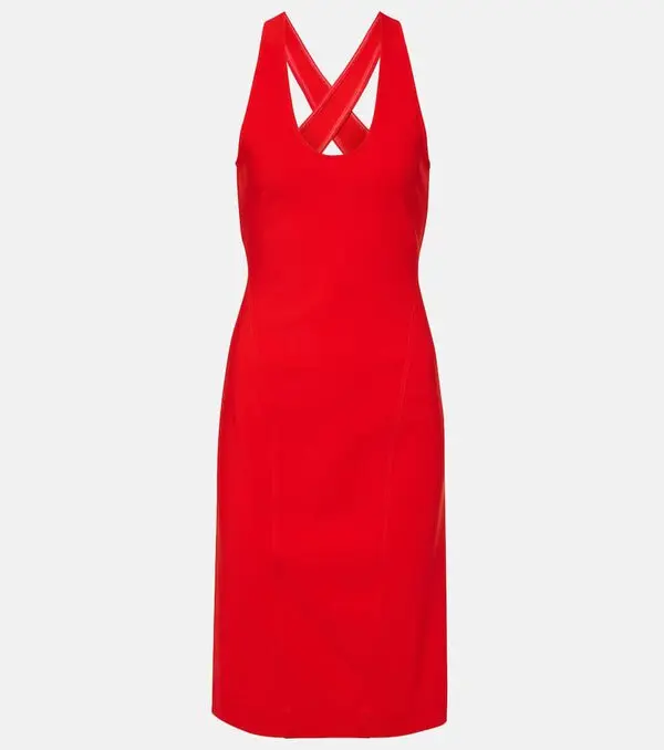 Alaïa Open-back Midi Dress