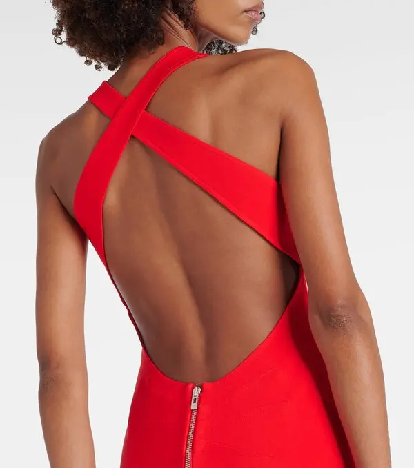 Alaïa Open-back Midi Dress