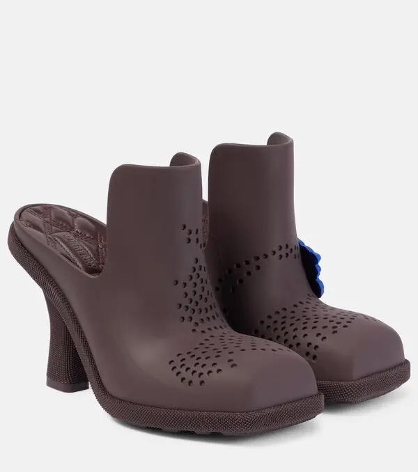 Burberry Barbican Mules - Red