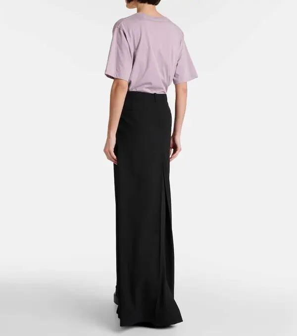 Dries Van Noten Wool-blend Maxi Skirt