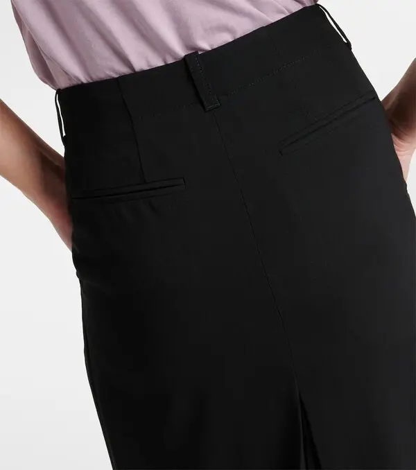 Dries Van Noten Wool-blend Maxi Skirt