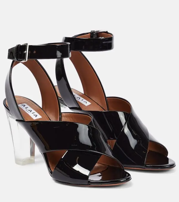 Alaïa Studded Ball Sandals - Black