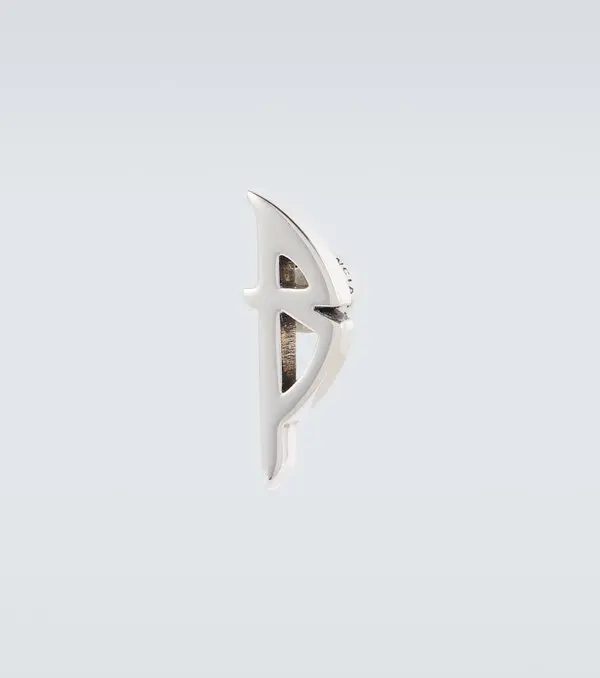 Balenciaga Typo Logo Earrings