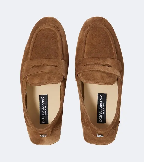 Dolce & Gabbana Suede Penny Loafers