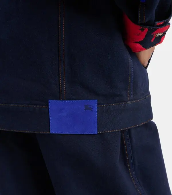 Burberry Oversized Denim Jacket - Blue