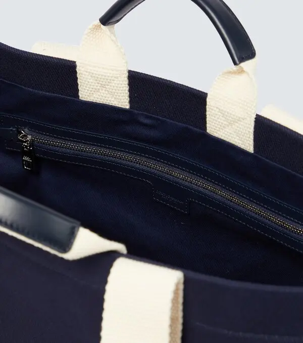 Dolce & Gabbana Logo Leather-trimmed Tote Bag