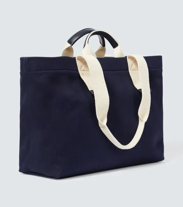 Dolce & Gabbana Logo Leather-trimmed Tote Bag