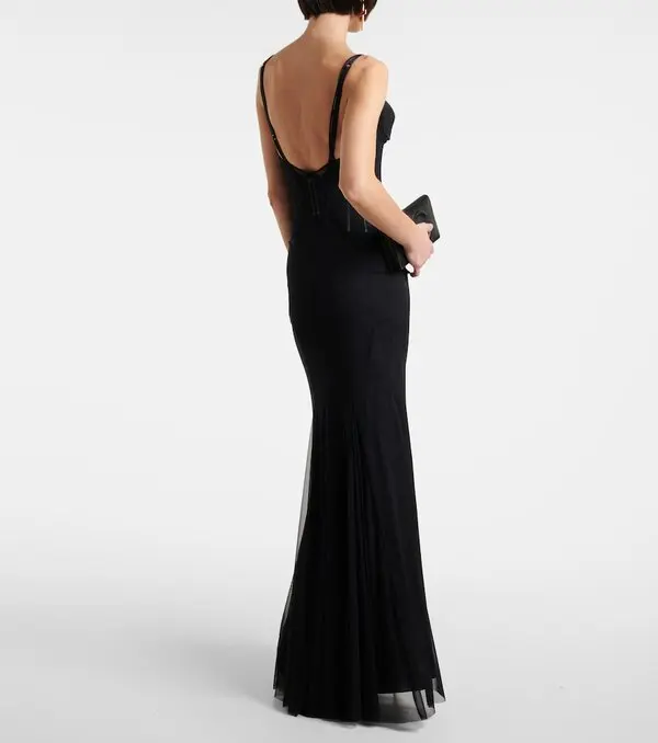 Dolce & Gabbana Satin Corset Dress