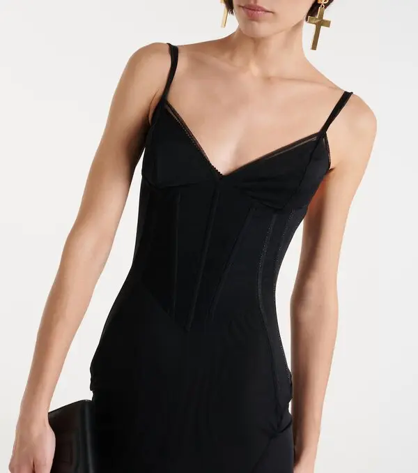 Dolce & Gabbana Satin Corset Dress