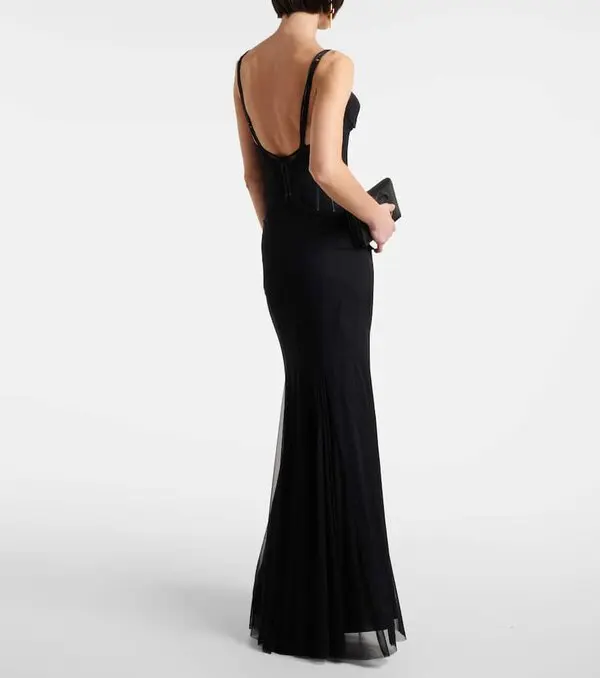 Dolce & Gabbana Satin Corset Dress