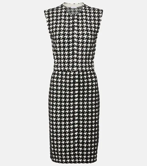 Burberry Checked Minidress - Black