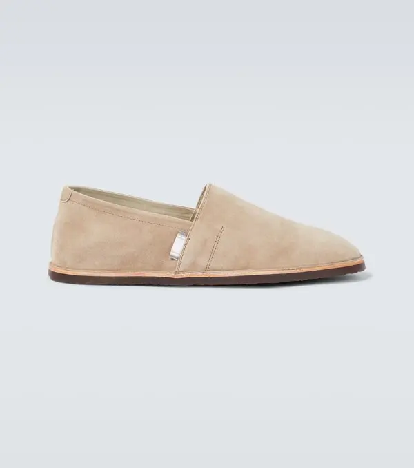 Brunello Cucinelli Suede Slip-on Shoes