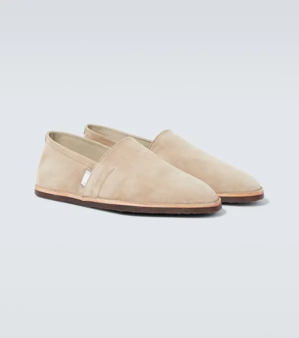 Brunello Cucinelli Suede Slip-on Shoes