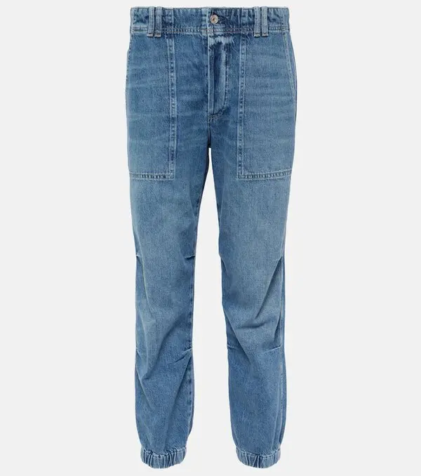 Citizens Of Humanity Agni Mid-rise Tapered Pants - Blue